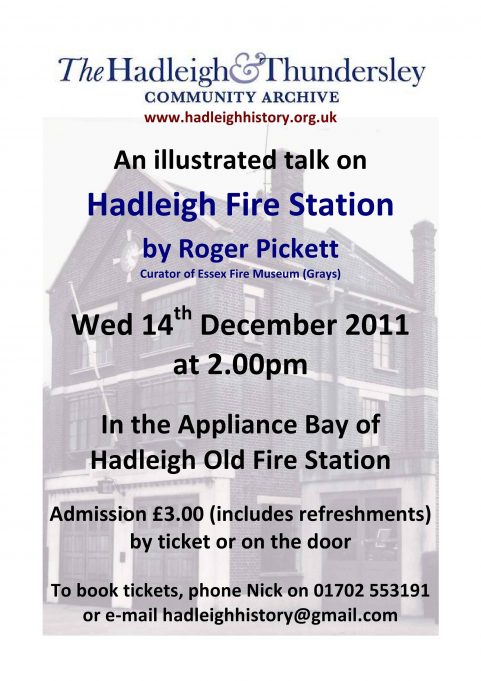 An illustrated talk on Hadleigh Fire Station | Past events | Hadleigh ...