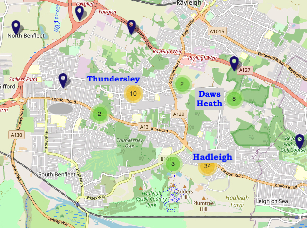 Interactive map: click on circles and lenses | Map Resources, Places ...