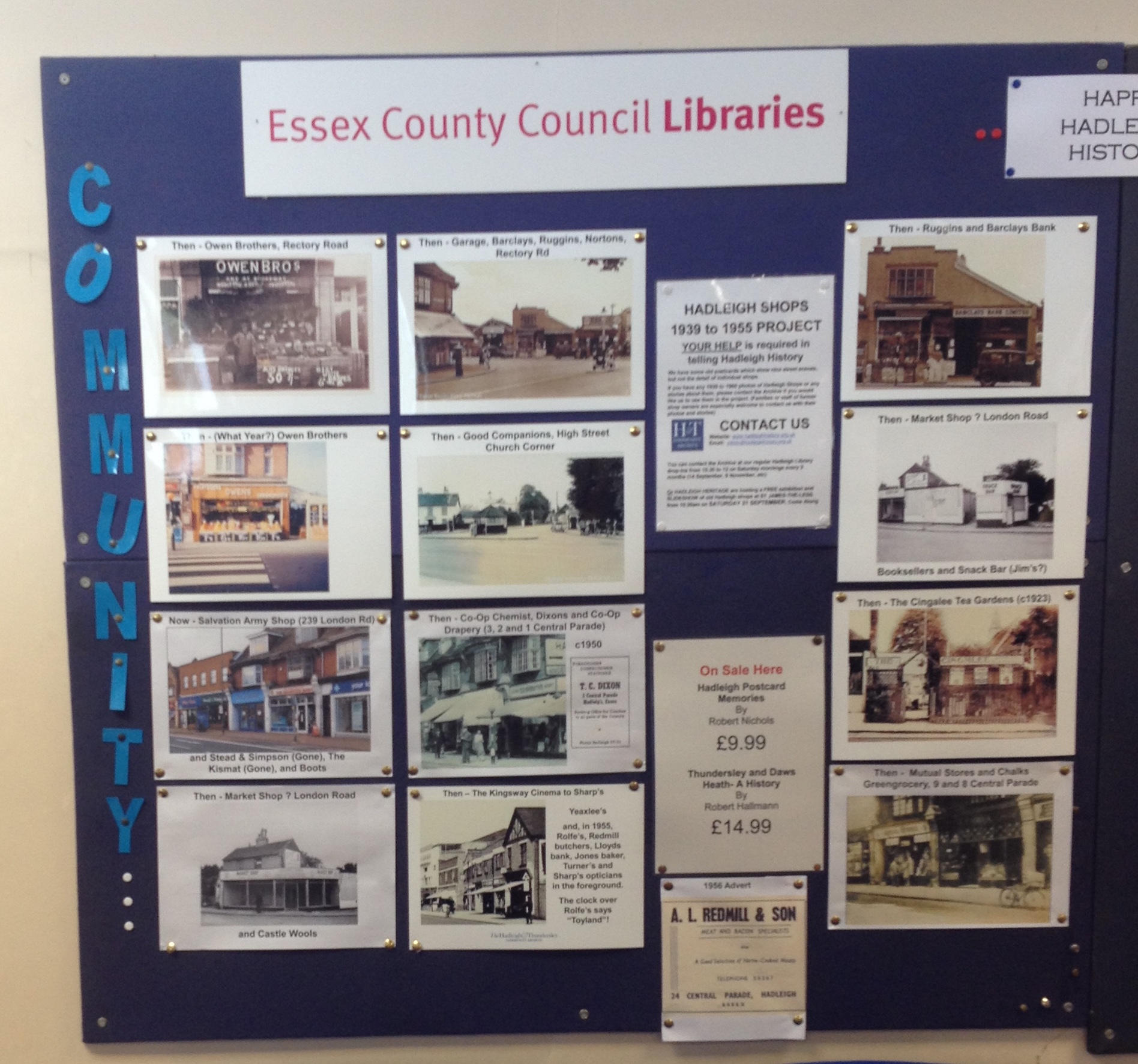 Displays of Old Hadleigh Shops | Hadleigh Shops, Hadleigh & Thundersley ...