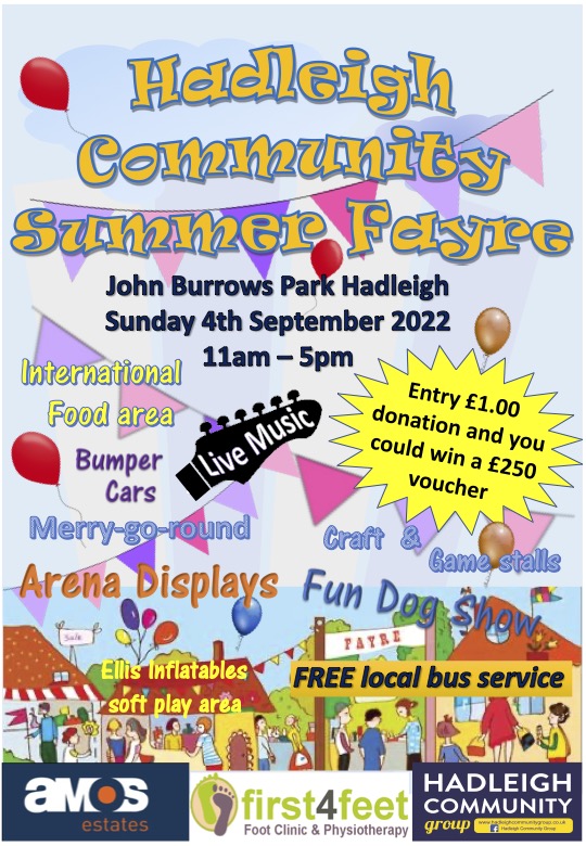 Hadleigh Community Summer Fayre | Modern Hadleigh and Thundersley ...