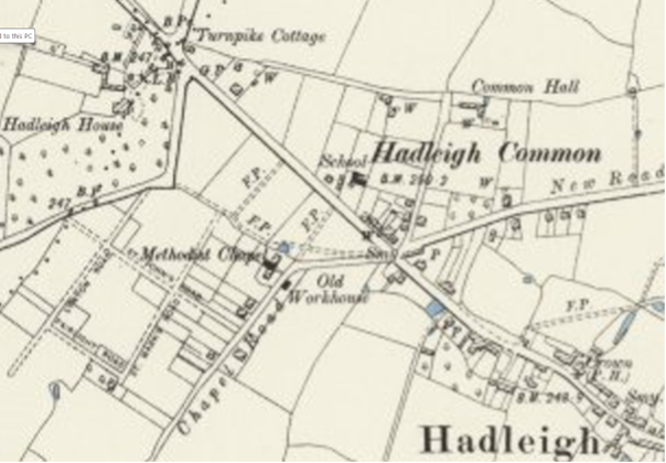 Former Western Route in and out of Hadleigh | Roads and their names ...