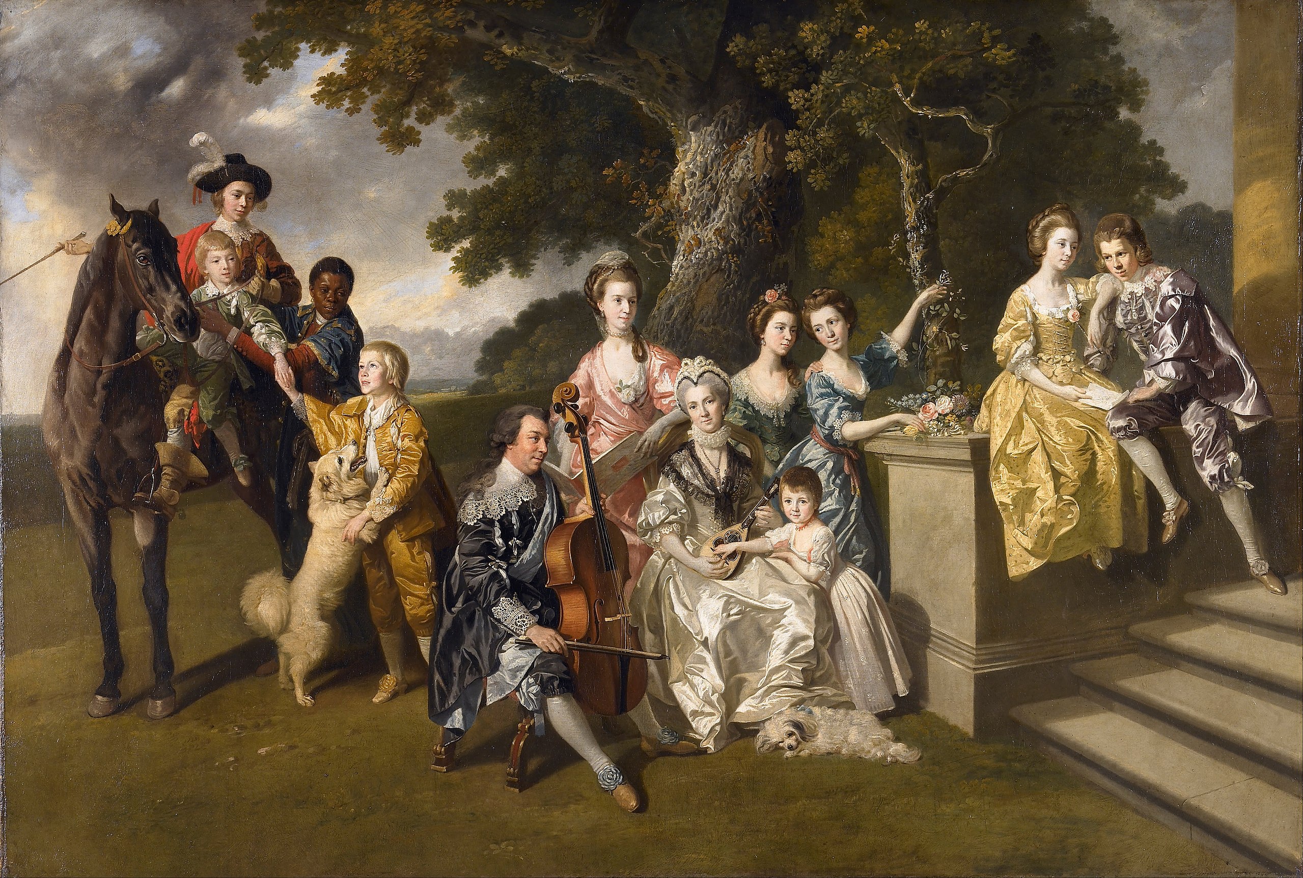 Group Portrait of Sir Elijah, Lady Impey and others | Education ...