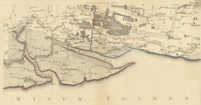 Thundersley, Chapman & André Map: the long read | Thundersley ...